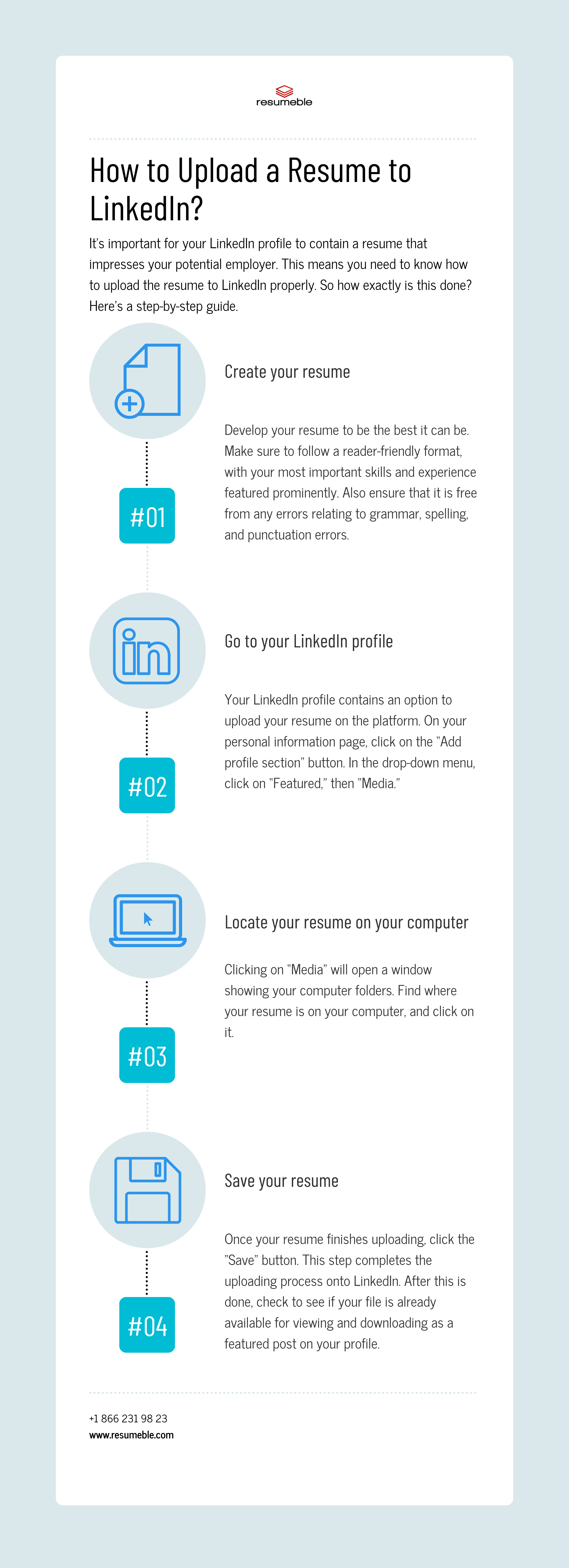 How To Upload Resume To LinkedIn A Step by step Guide From Resumeble